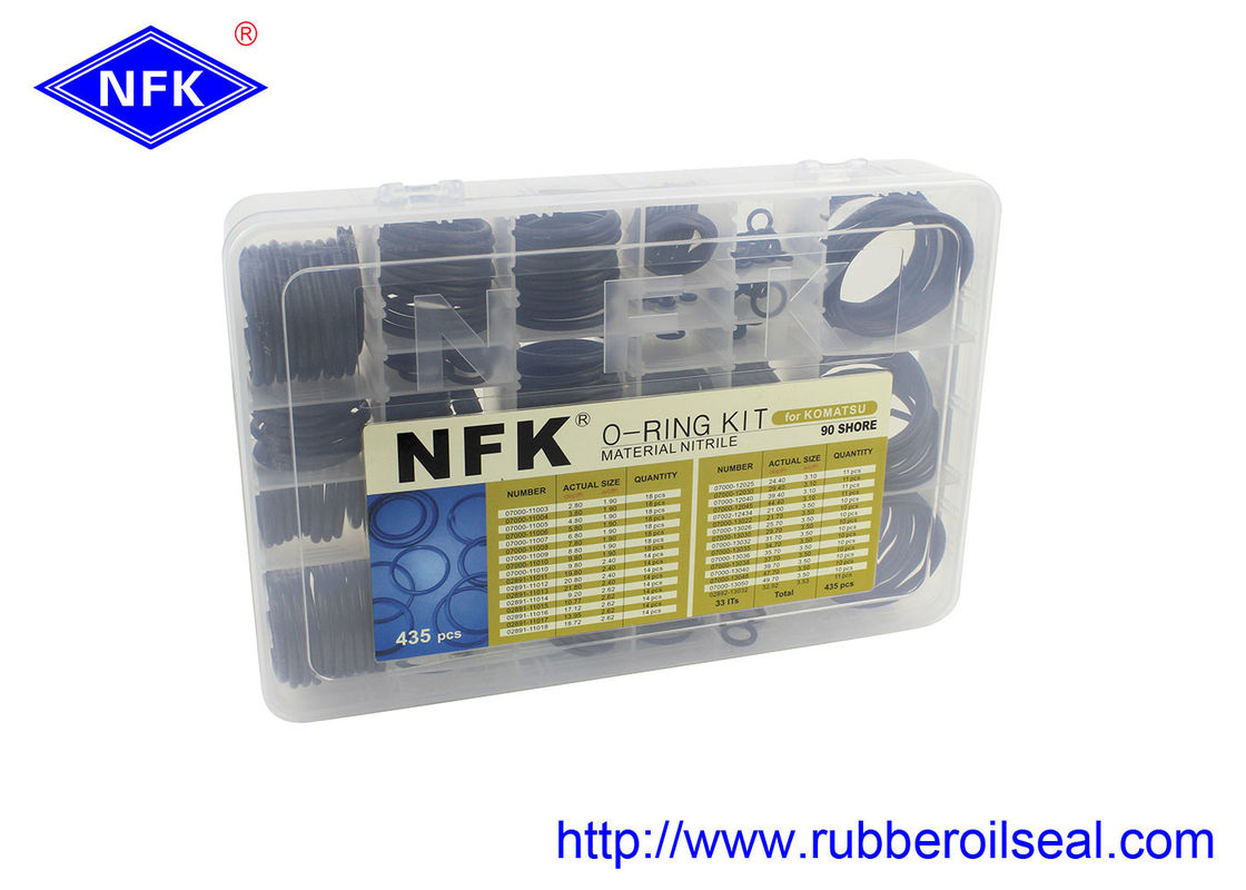 KOMATSU Rubber O Ring Kit , High Temperature O Rings Seal Long Using Time