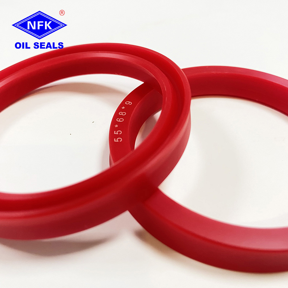 Shore A 60 Red NFK UN Hydraulic Rod Seals For Excavator