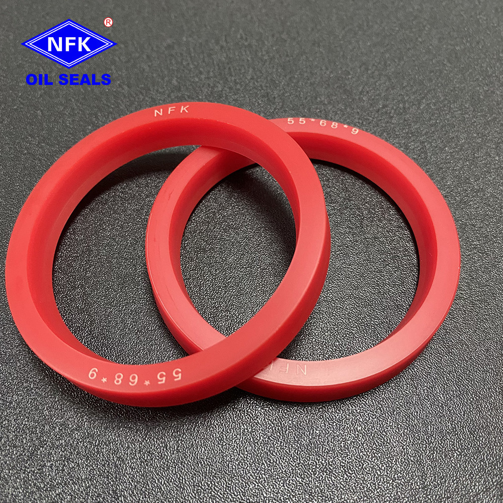 Shore A 60 Red NFK UN Hydraulic Rod Seals For Excavator