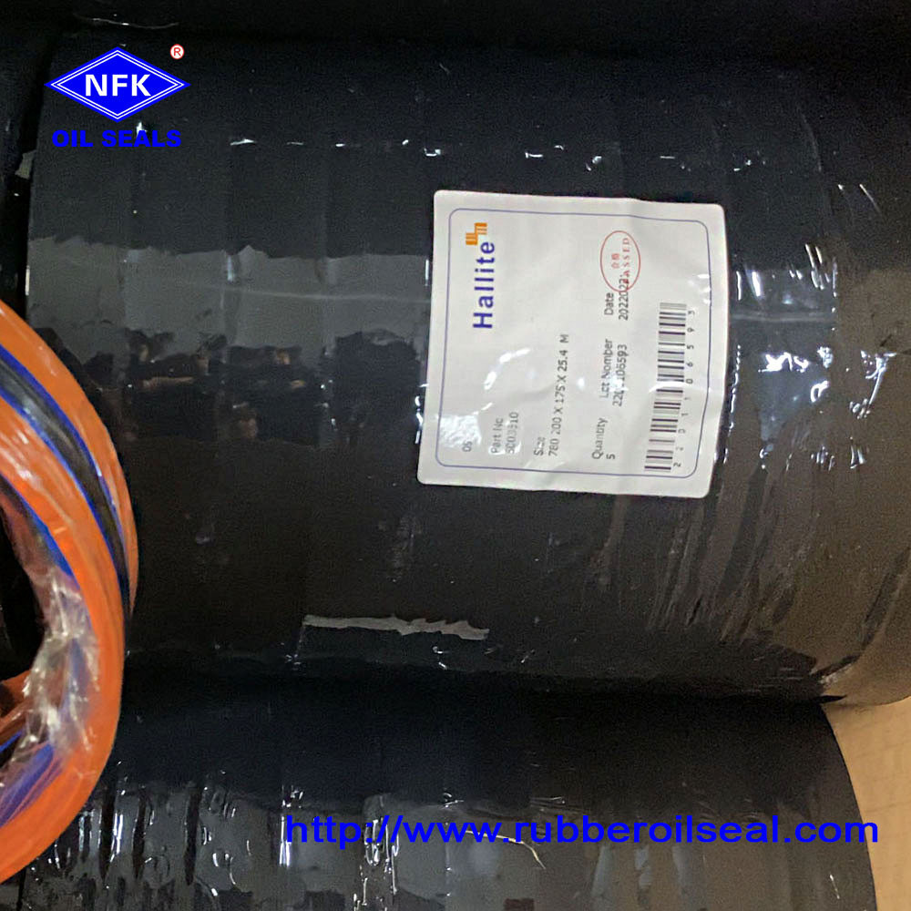 Original Hallite 780 Hydraulic Piston Seals Excavator Piston Rod Oil ...