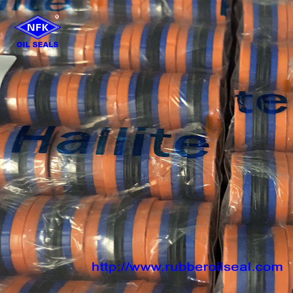 Original 5 Piece Hallite 780 Double Acting Piston Seal For Excavator Hydraulic Cylinder
