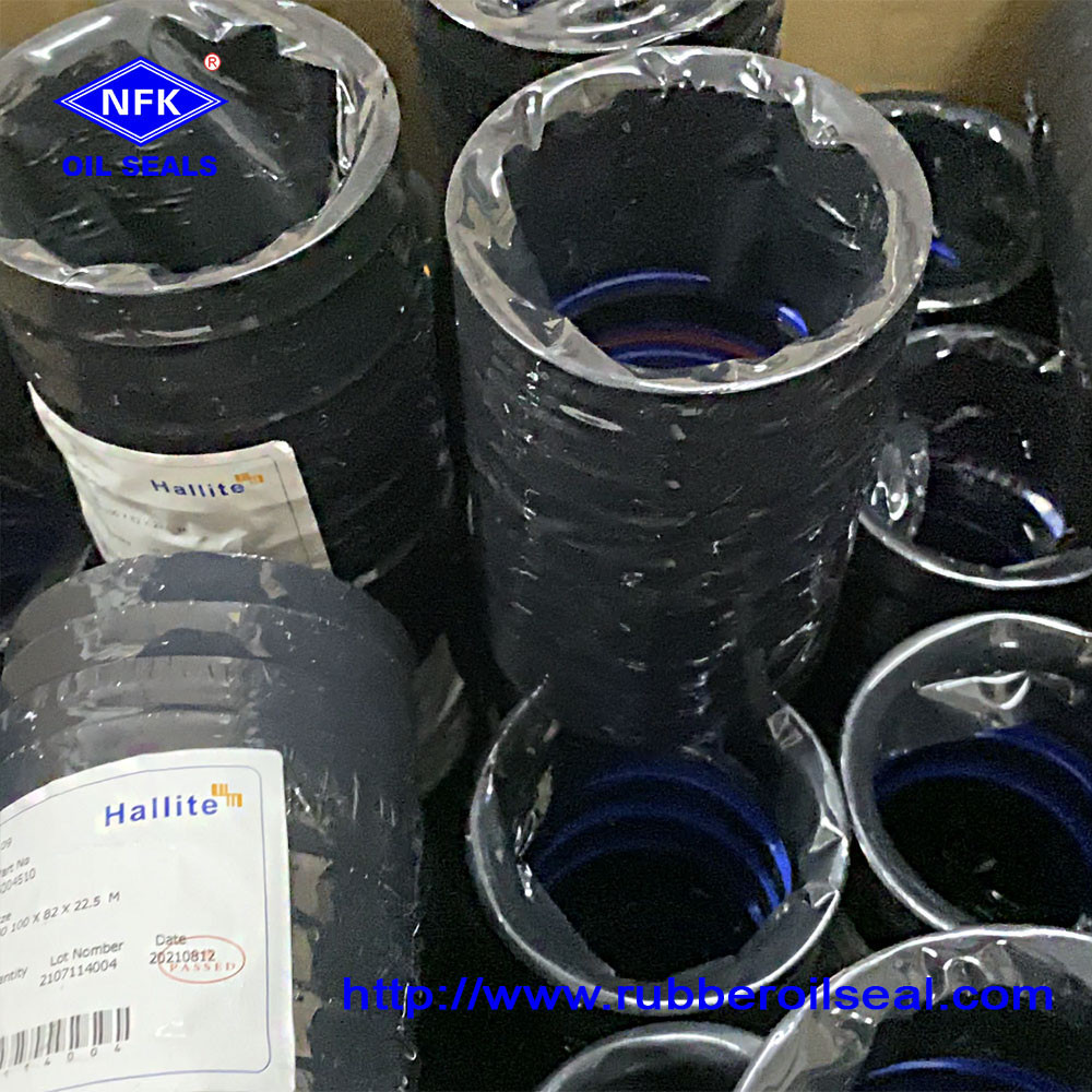 Original Hallite 780 Hydraulic Piston Seals Excavator Piston Rod Oil ...