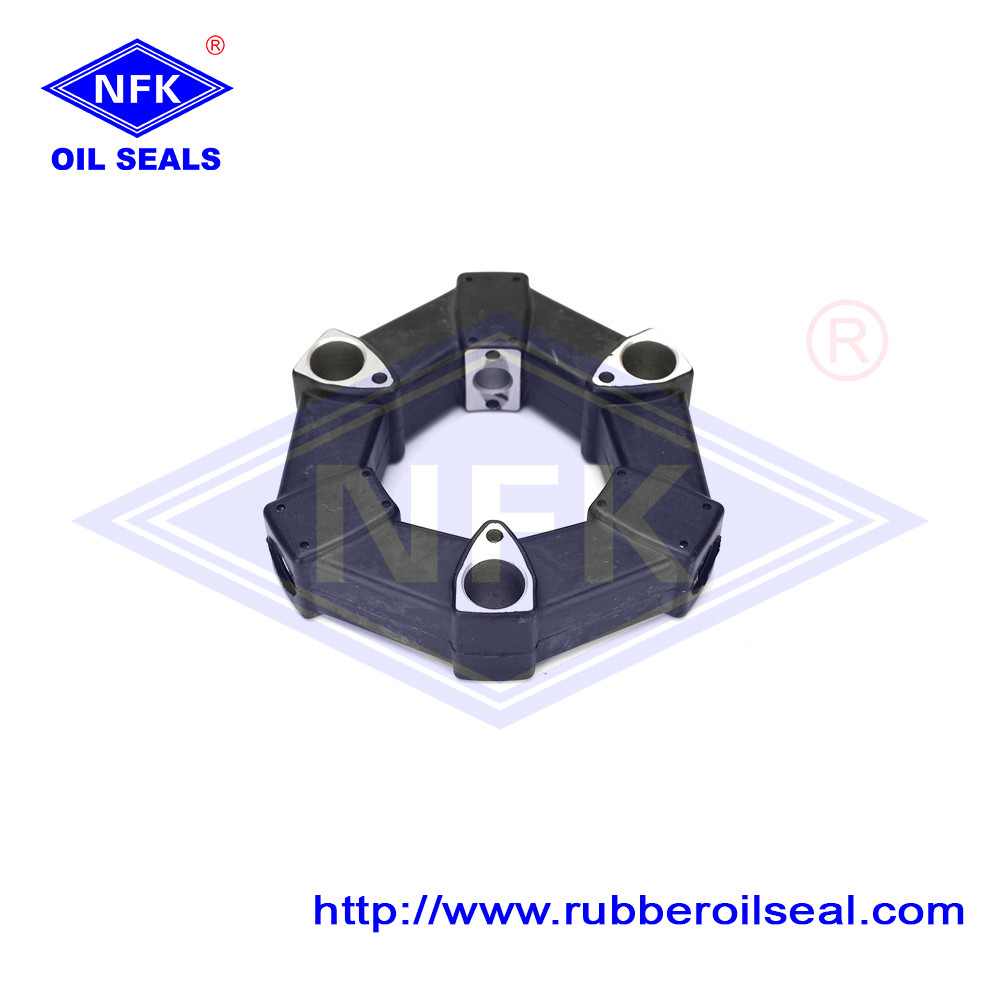 Black 16AS Rubber Coupling Spider Universal Joint Coupling Assembly For ...