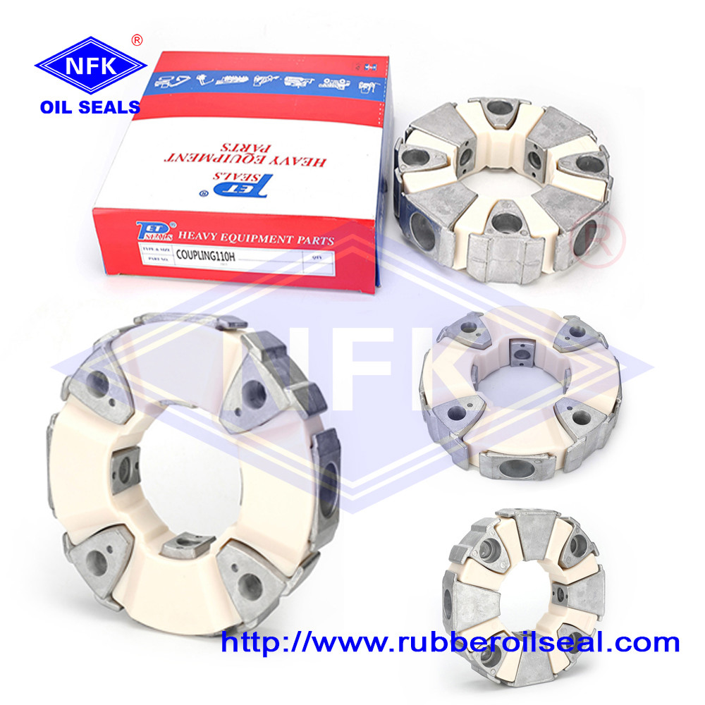 PET PU Rubber Shaft Coupling 110H Shaft Spider Coupling For HITACHI ...