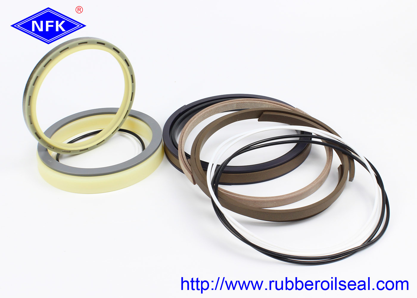 Rubber Excavator Seal Kit Oil Cylinder Repair For Komatsu Hyundai ...