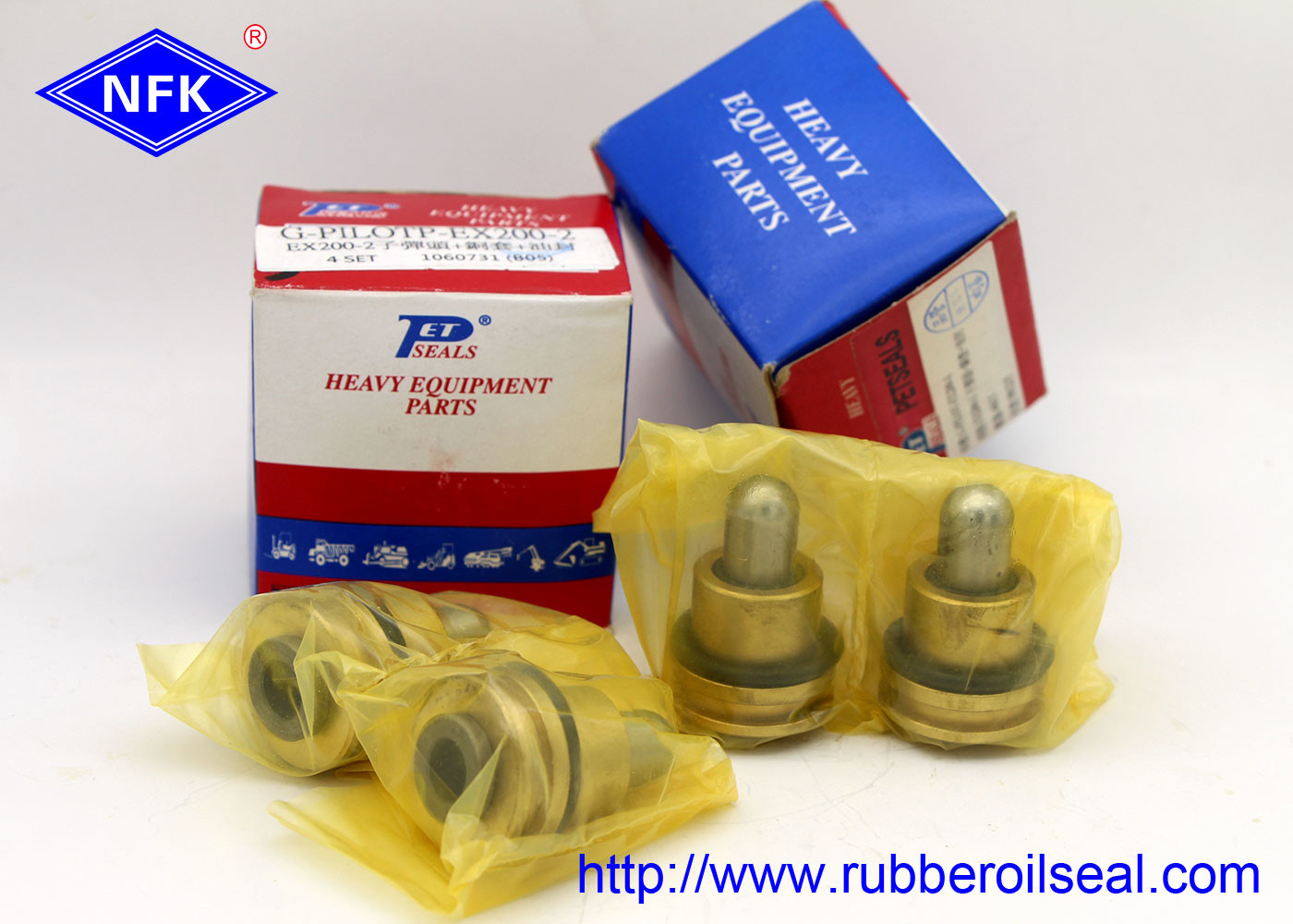 Steel Material EX200-2 HITACHI Excavator Parts Pilot Pusher Corrosion ...