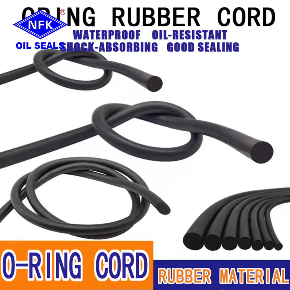 NFK Rubber O-Ring Seals NBR FKM Silicone EPDM HNBR ORing Nitrile FKM Silicon Round O Ring Strip